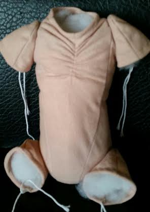 Krop 20″ figursyet 3/4 arme & ben – Reborn in Denmark ApS