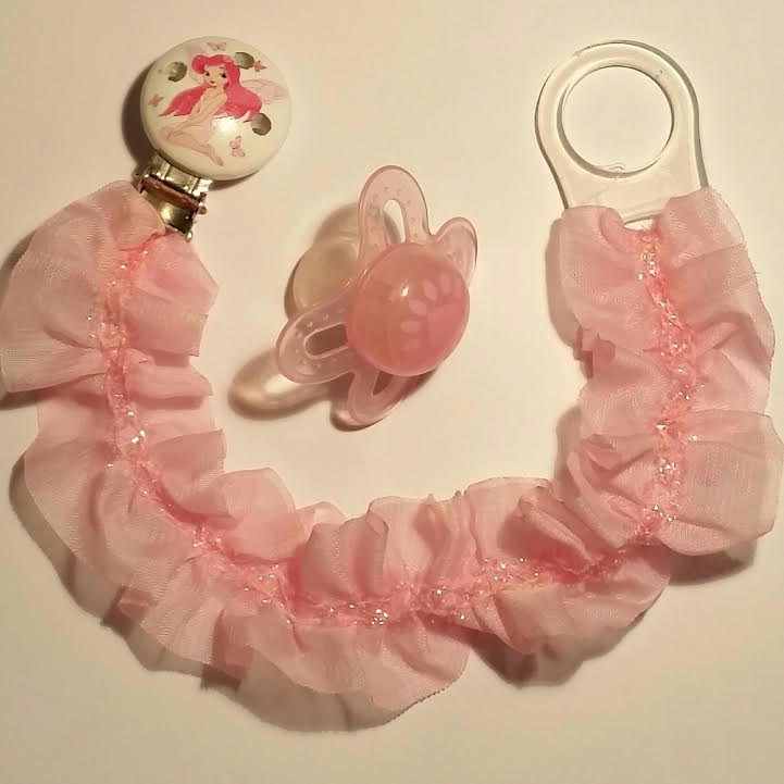 Vintage sutte-snor i pink til reborn baby – Reborn in Denmark ApS