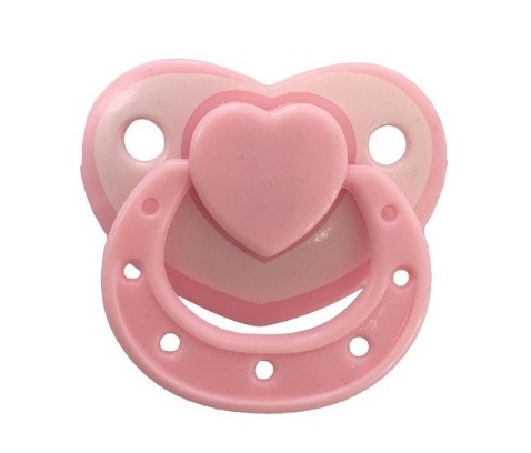 Pink MINI sut med indstøbt magnet – Reborn in Denmark ApS